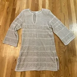 Voltri | Dresses | Voltri Beige Cover Upsweater Dress | Poshmark